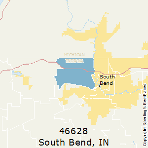 South Bend Zip Code Map